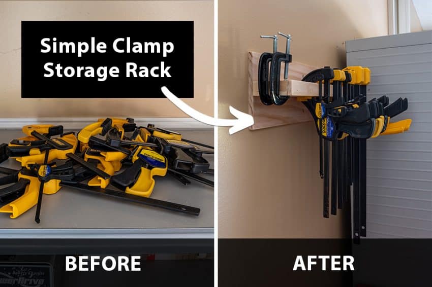 Trigger Clamp DIY Storage Rack - Home DIY Fun