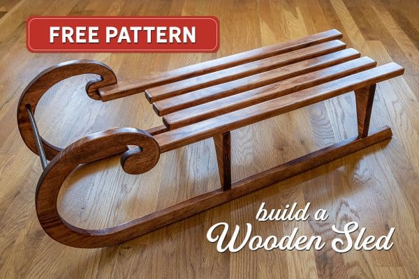 DIY Decorative Wooden Sled - Free Pattern - Home DIY Fun
