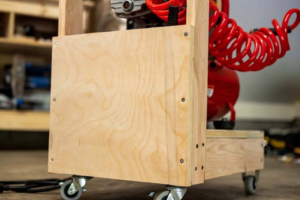 DIY Air Compressor Cart - Home DIY Fun