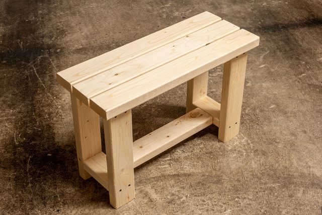 Small DIY Decorative Outdoor Bench - Home DIY Fun